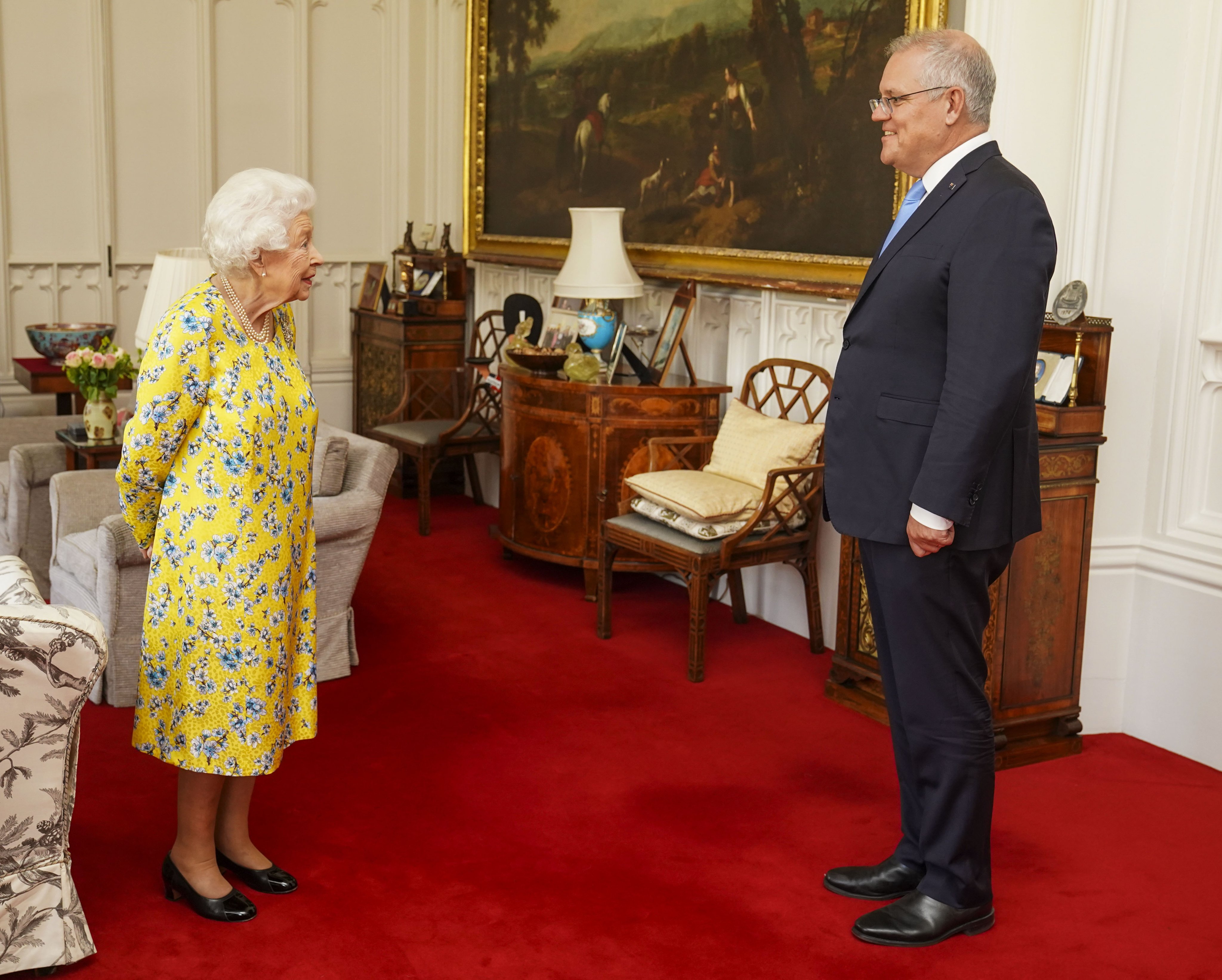 Scott Morrison tells Queen she was 'quite the hit' at G7 summit during ...