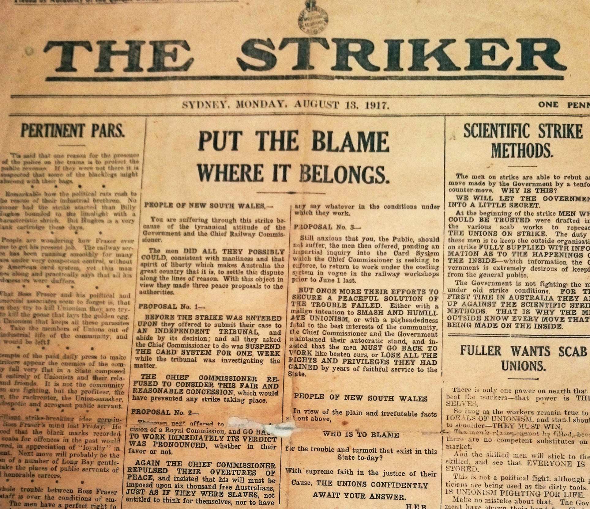 Why the Great Strike of 1917 still matters today - ABC News