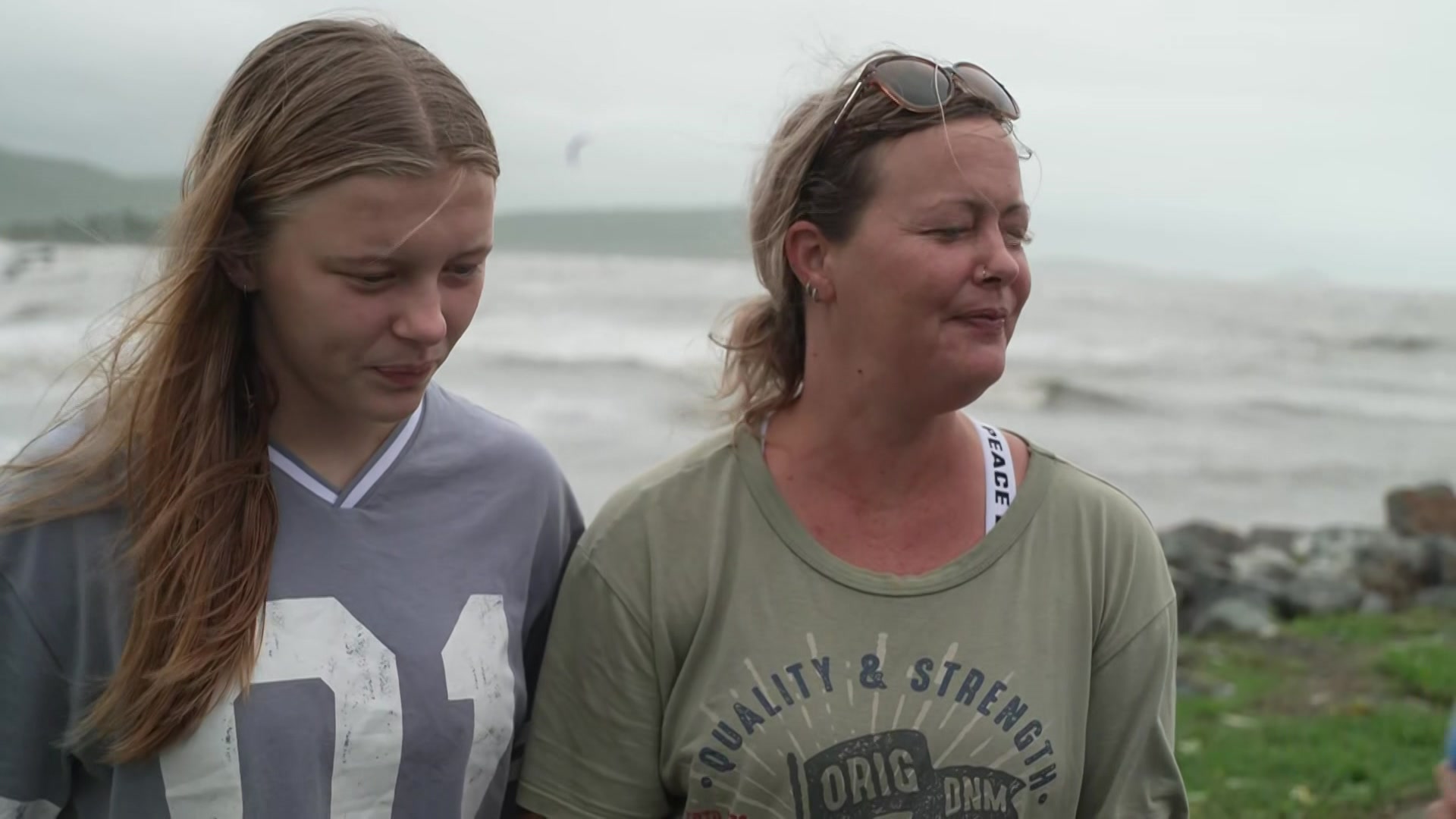 Tahinlee and Bec Eden were at their home in Cannonvale when the system ...