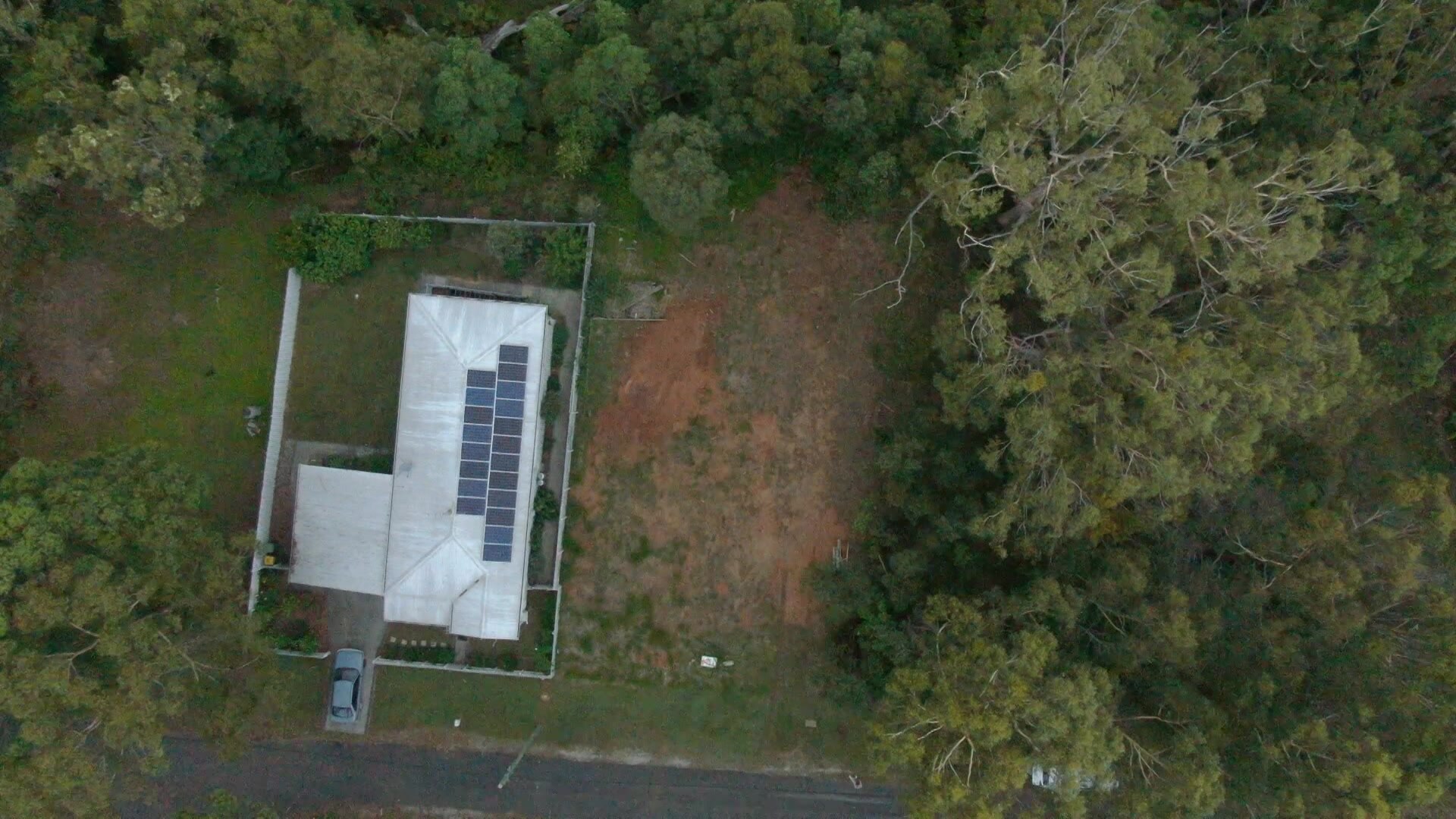A drone view of the block Ms Hemley purchased and later sold - ABC News