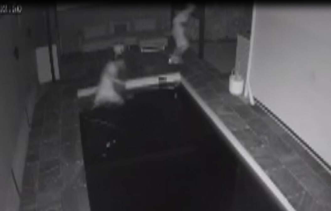 A man falls in a pool after jumping the fence at a party in Sydney ...