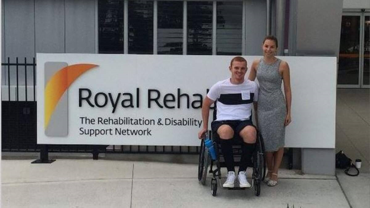 Alex McKinnon leaves hospital to continue rehabilitation from neck ...