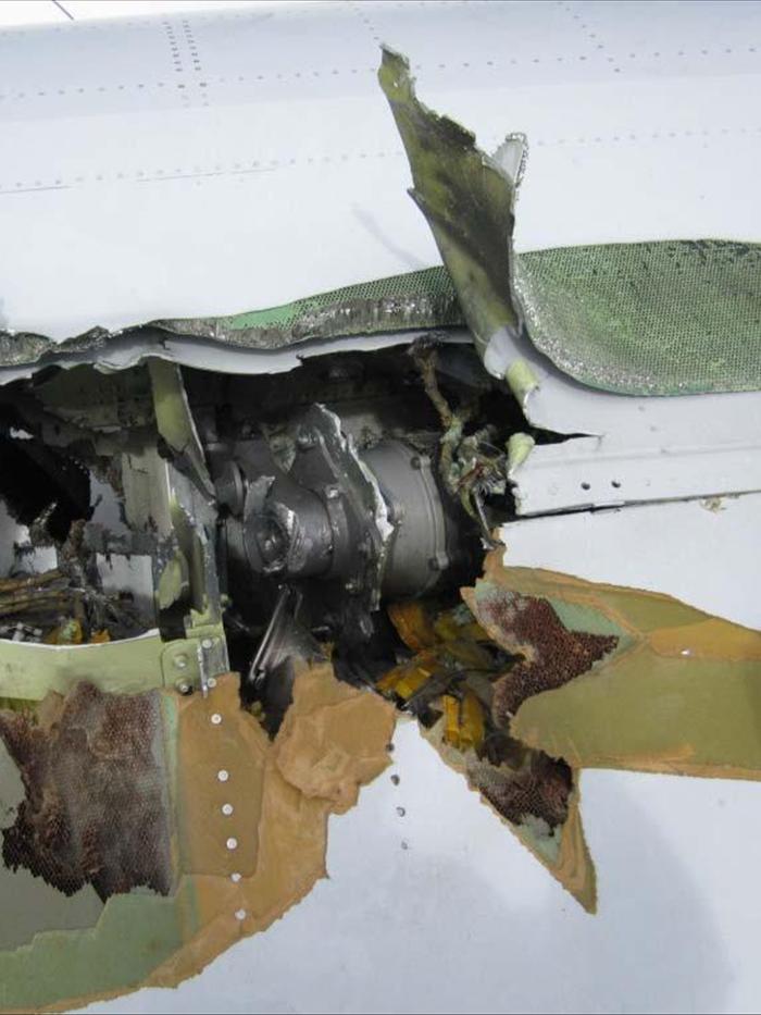 Airbus photos reveal damage including severed fuel pipe on QF32 - ABC ...
