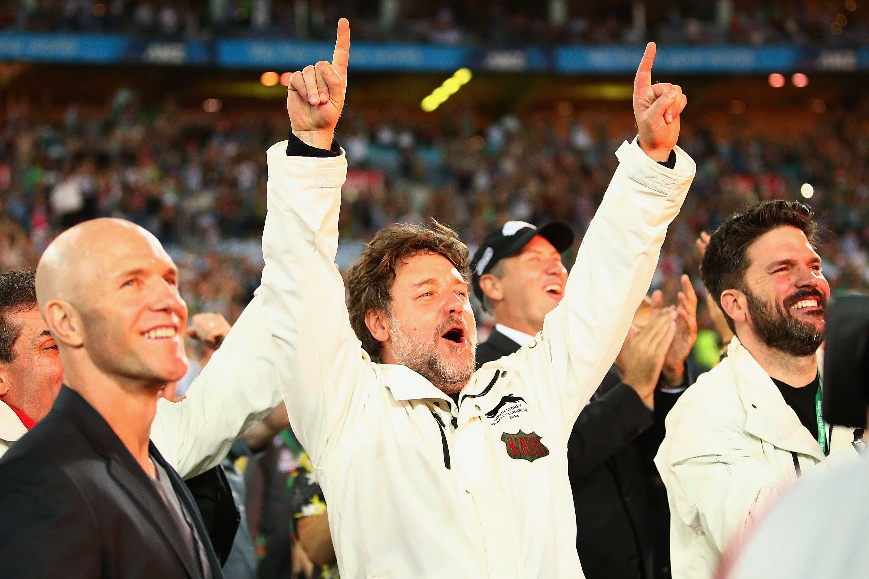 Russell Crowe delighted with South Sydney Rabbitohs' NRL grand final ...