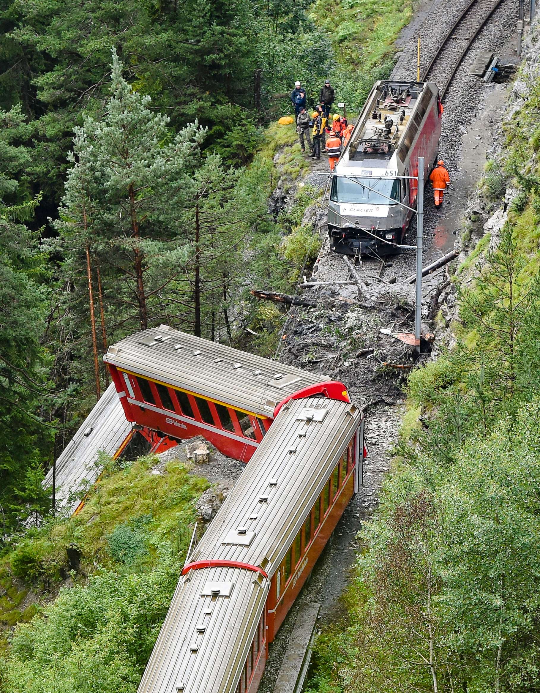 Australian passenger injured as Swiss train derails into ravine: police ...