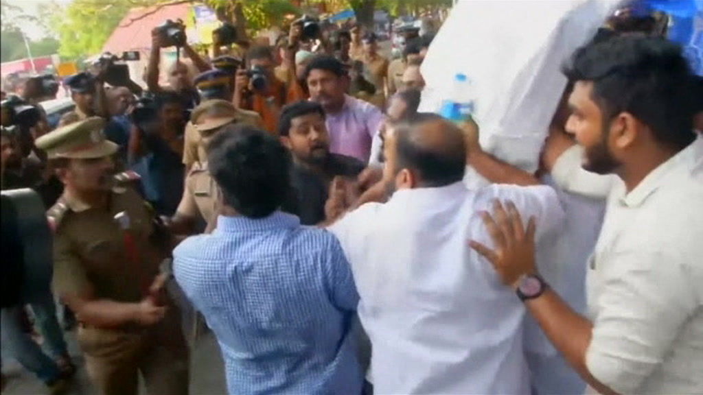 Protests turn violent in India after women defy temple ban - ABC News