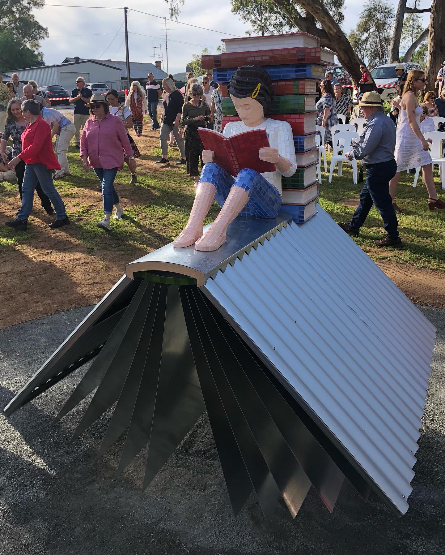 Statue of Australian novelist Monica McInerney unveiled in Clare Valley ...