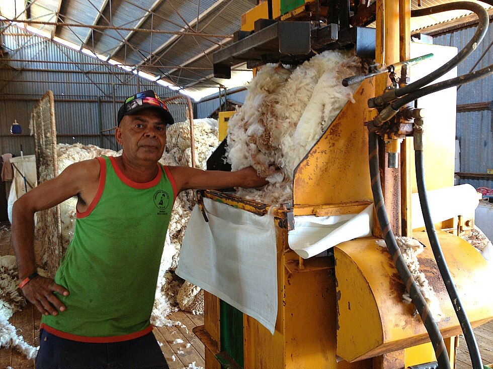 Life pressing wool in outback - ABC News