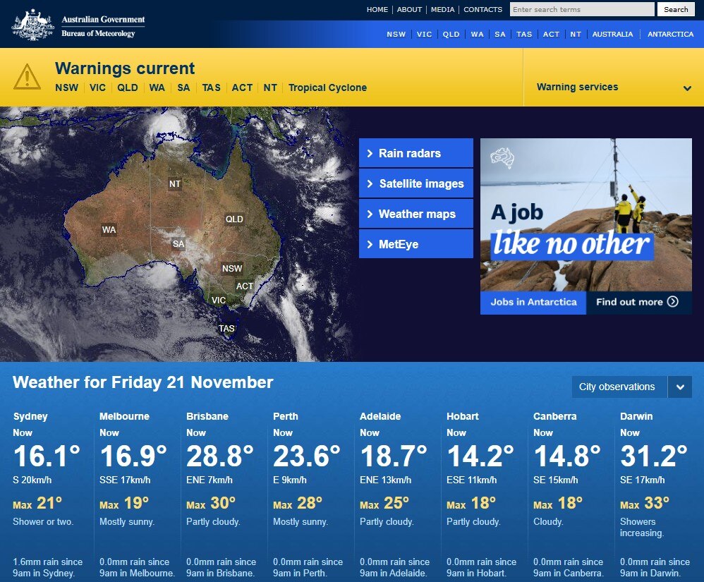 Planned update to new Bureau of Meteorology website delayed by Tropical ...