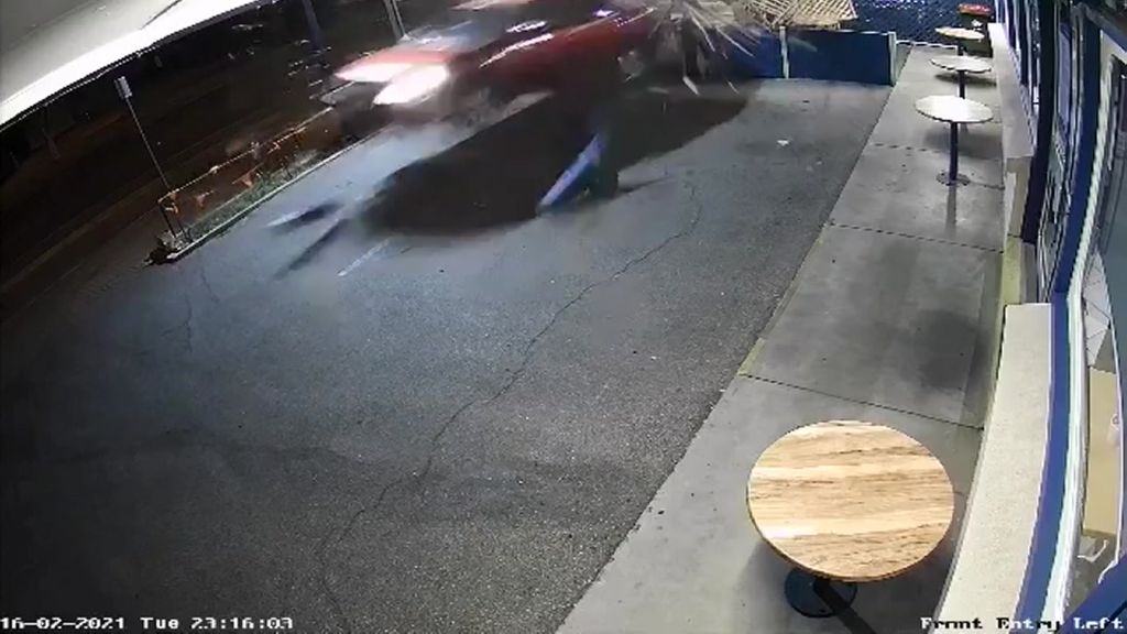 CCTV of crash impact - ABC News