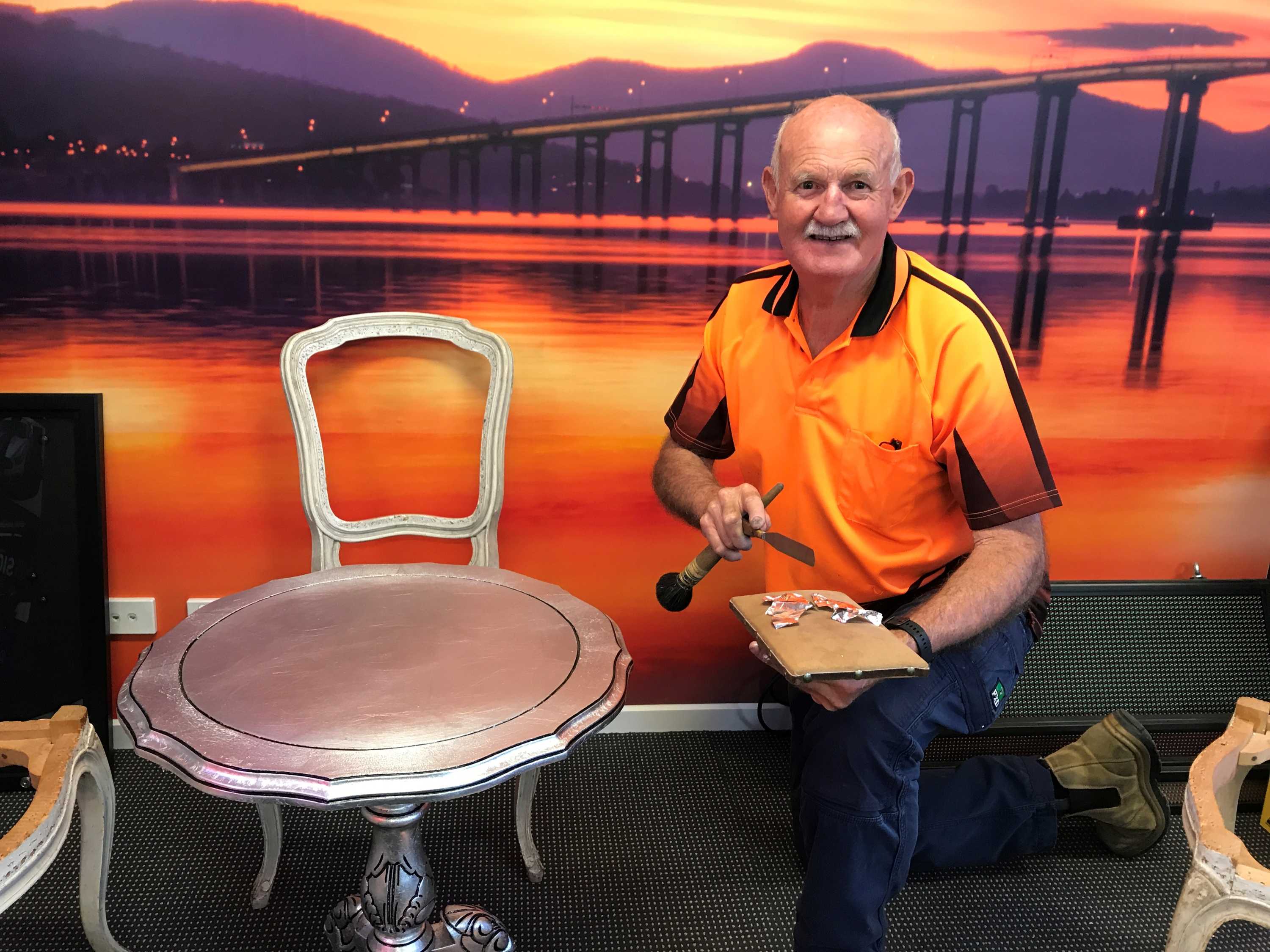 Signwriting and silver leaf - ABC Hobart