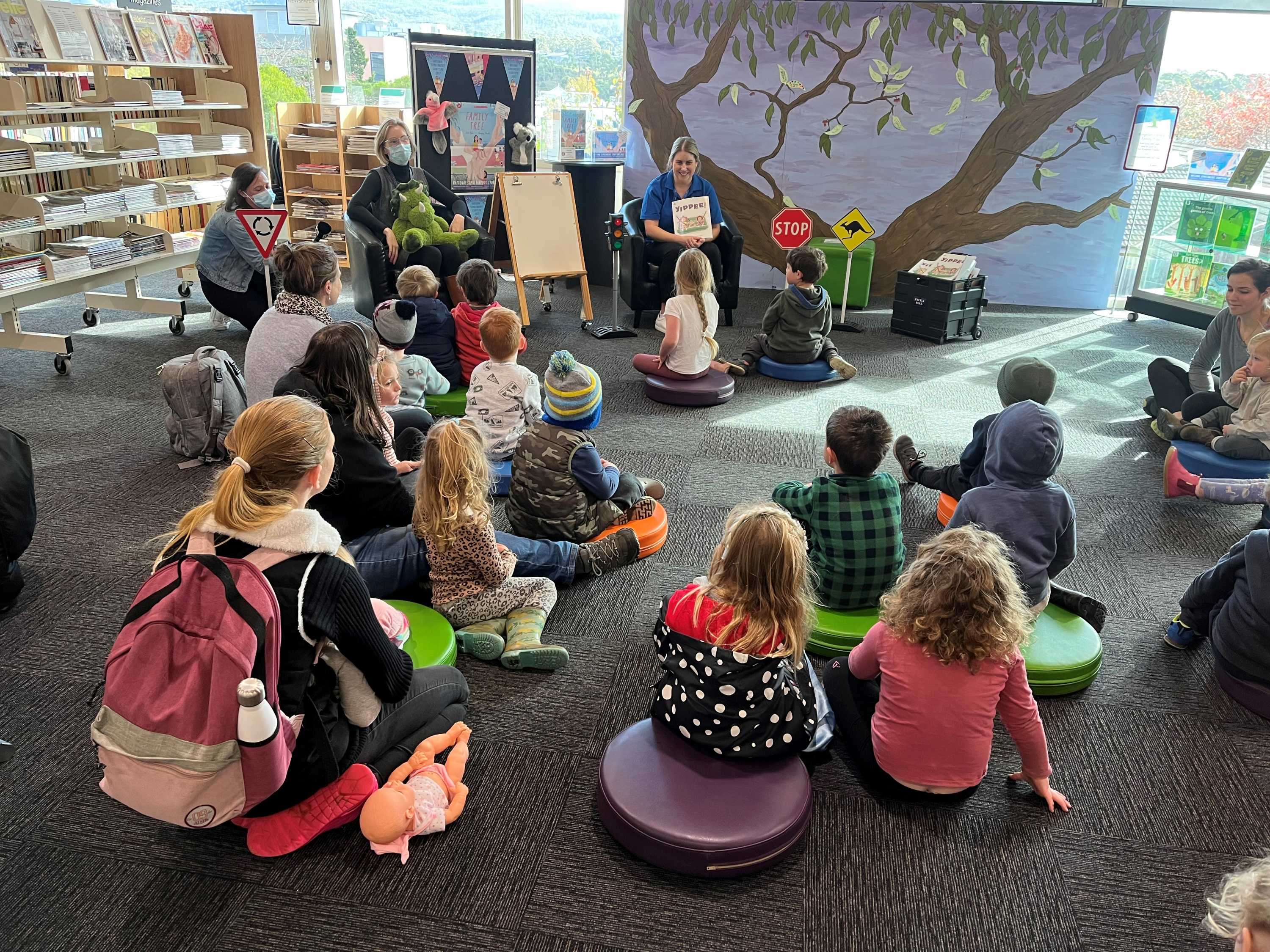 Library storytime takes on road safety education for Tasmanian children ...