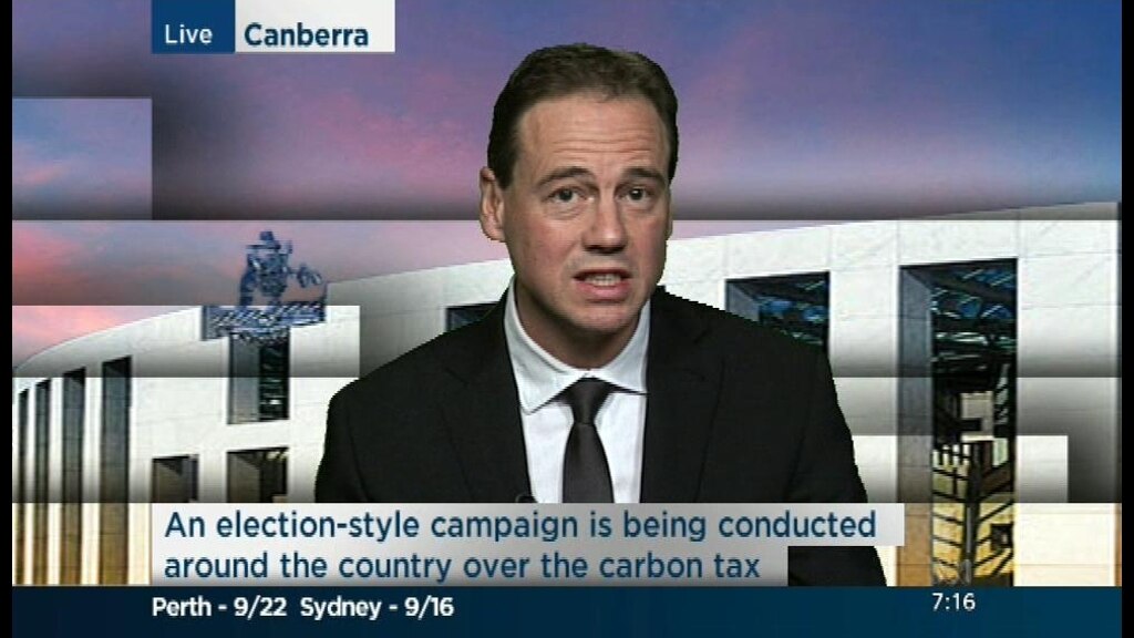 Interview with Greg Hunt - ABC News