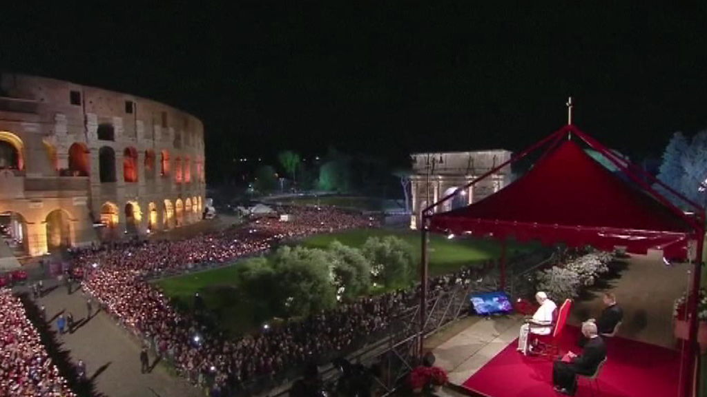 Good Friday service in Rome - ABC News