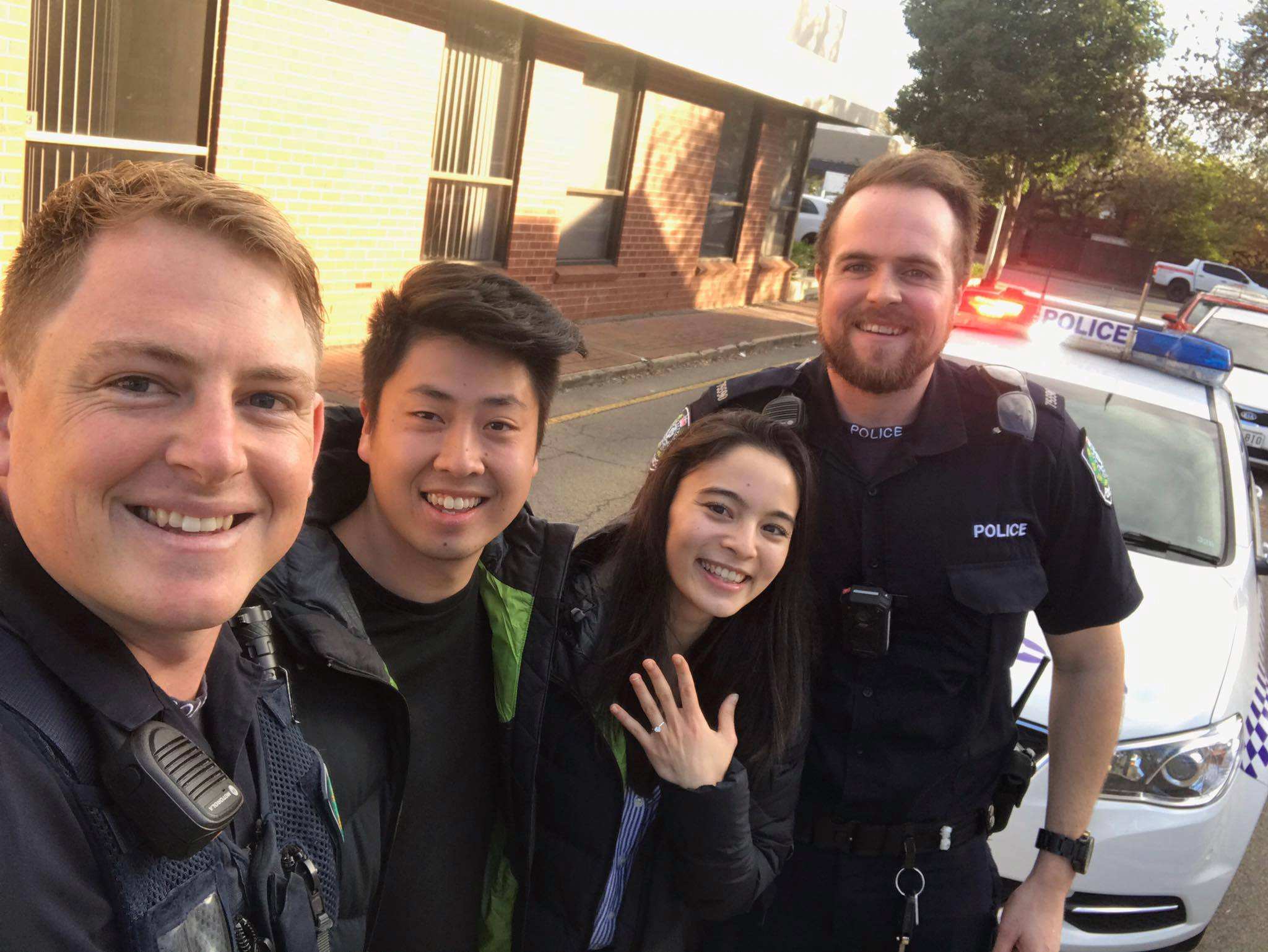 SA Police roadside stop ends in marriage proposal - ABC News