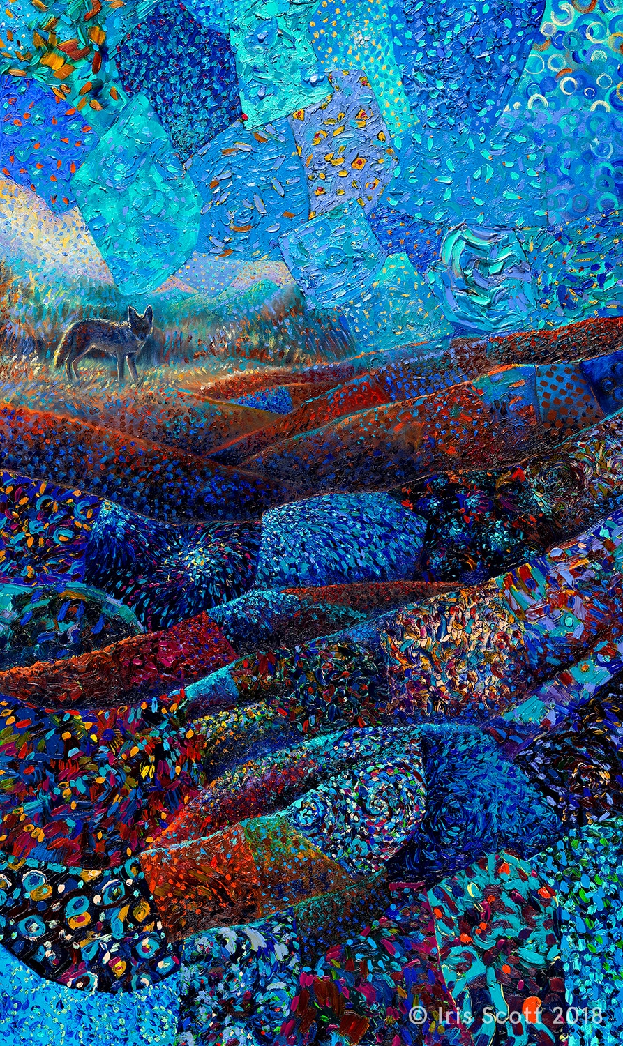 Iris Scott proves finger painting is so much more than child's play ...