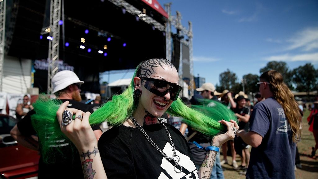 Some of Australia's top mullets on show for the Summernats Mulletfest ...