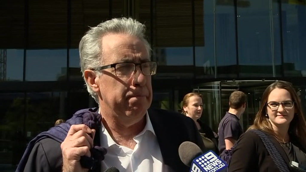 Defence lawyer Ken Archer speaks outside court - ABC News