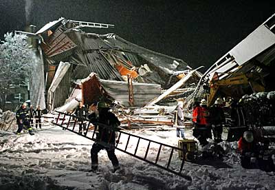 Toll rises after German ice rink roof collapses - ABC News