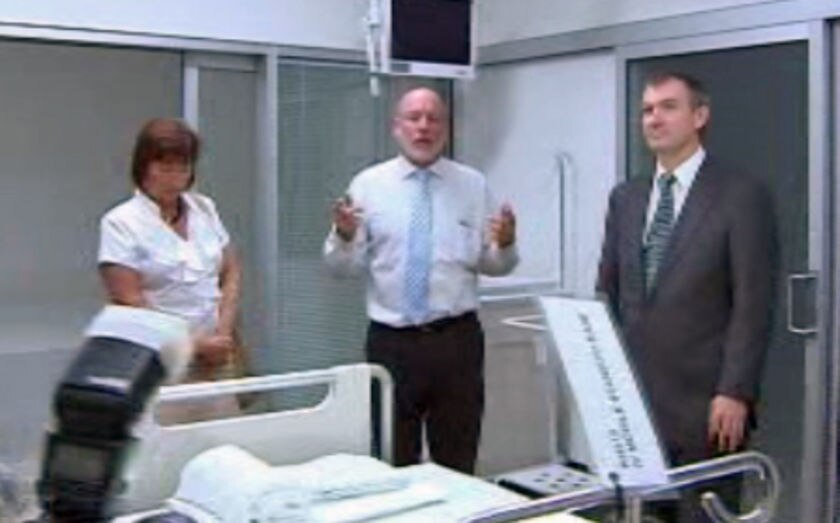 Prototype hospital rooms unveiled. - ABC News