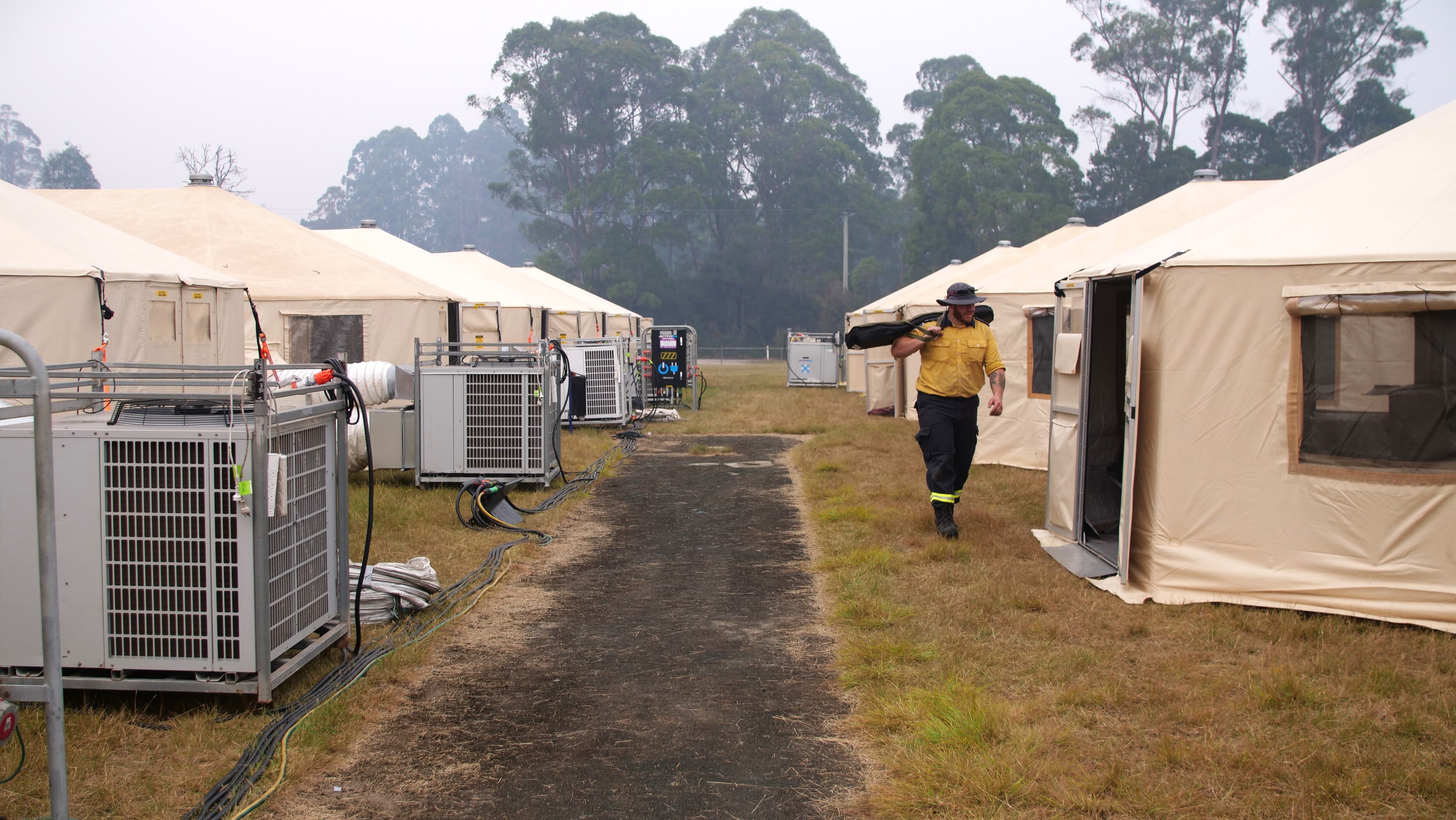 Tullah Oval ready to house up to 150 firefighters as efforts to ...