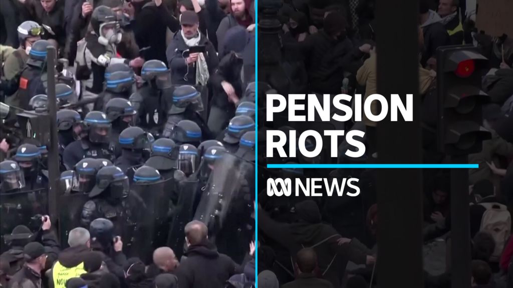 Paris riots reignite as court mulls legality of pension change. - ABC News
