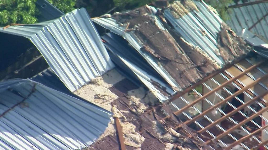 Some homes lost roofing in the storm - ABC News