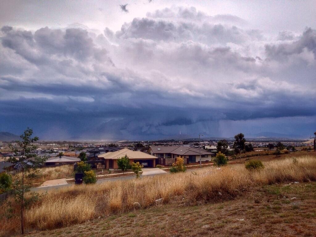 Canberra receives drenching as thunderstorms roll in - ABC News