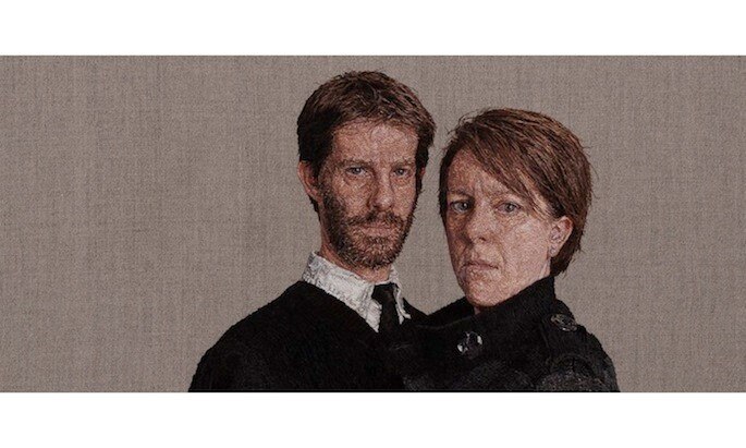 Two-sided embroidered portraits reveal the knotted strength of humanity ...