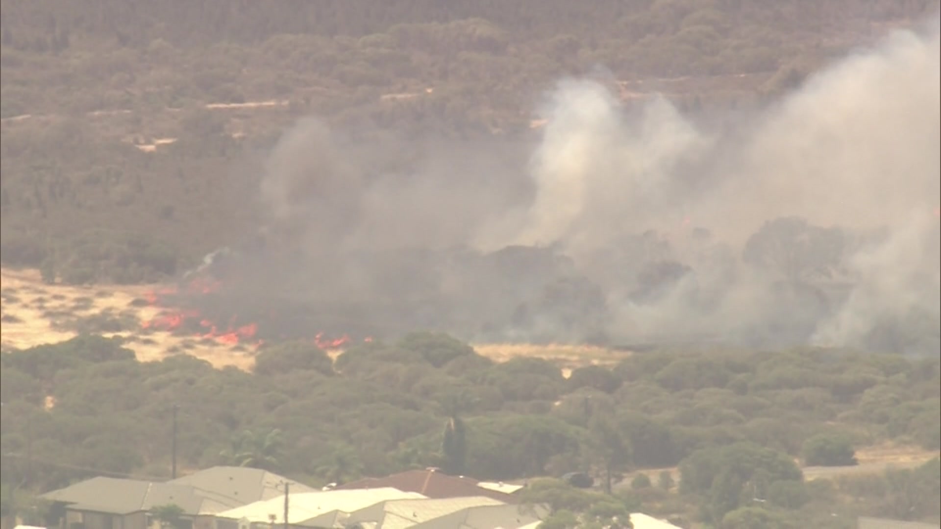 A fire is burning near the Perth suburb of Kenwick. - ABC News