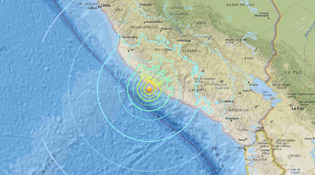 Magnitude-7.1 earthquake strikes off coast of Peru, killing one - ABC News