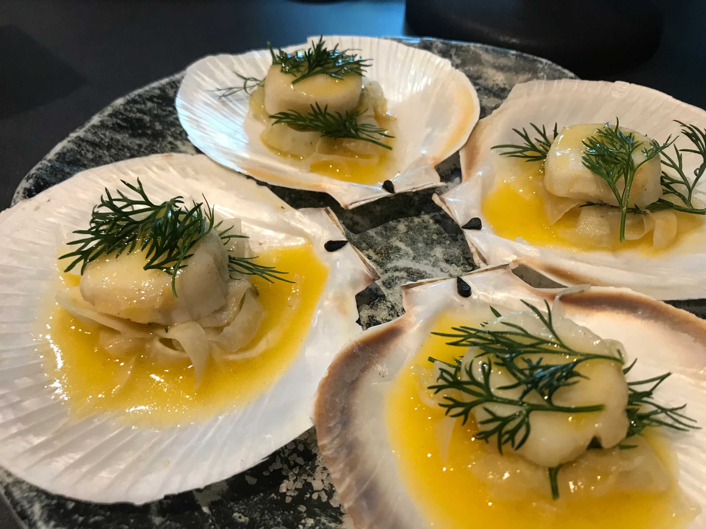 Rottnest Island scallops with pickled fennel and smoked butter - ABC News