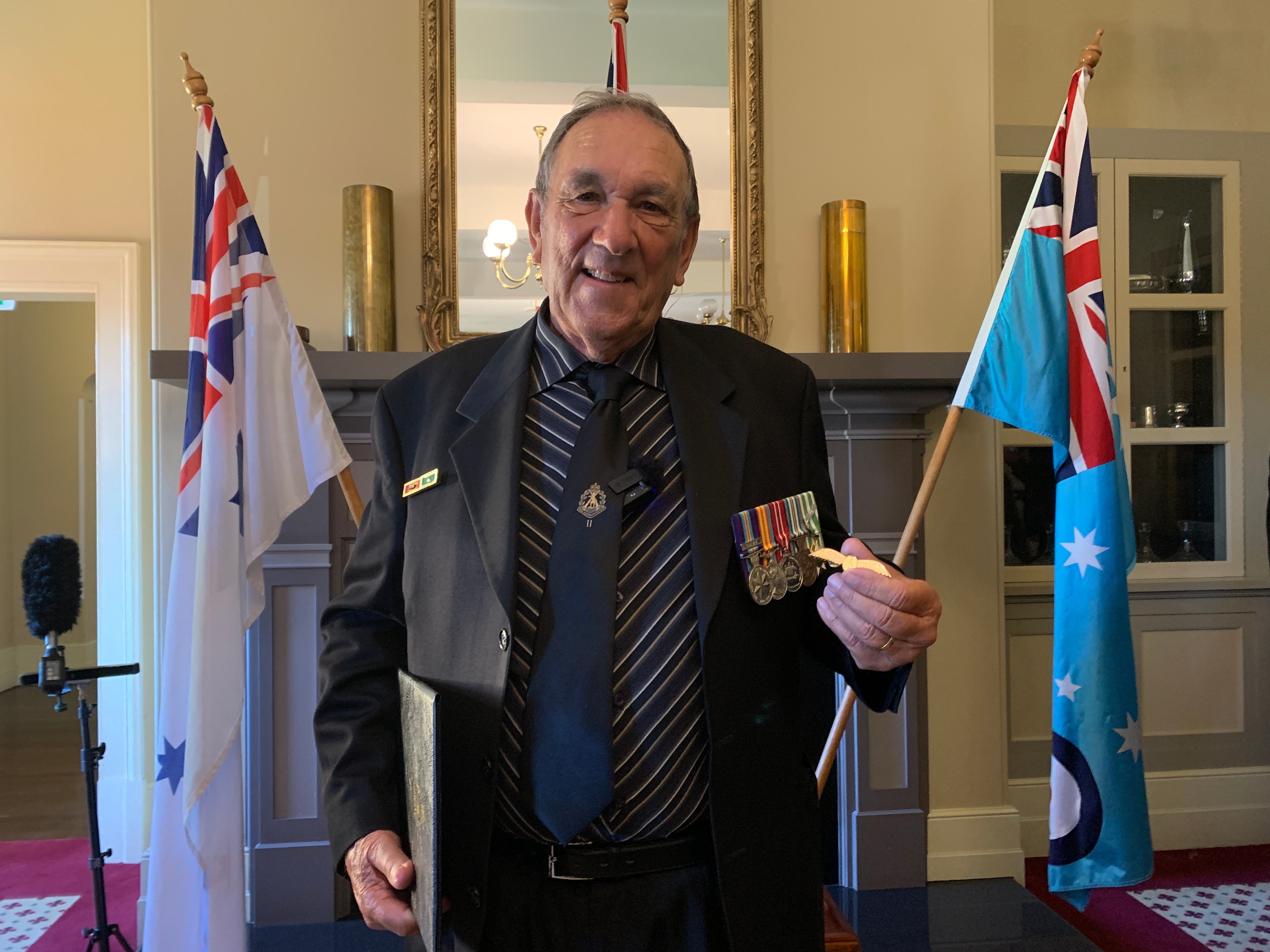 Private Patrick Halley receives retrospective service award in Hobart ...