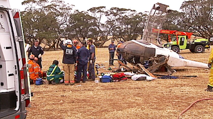 Chopper crash man remains critical - ABC News