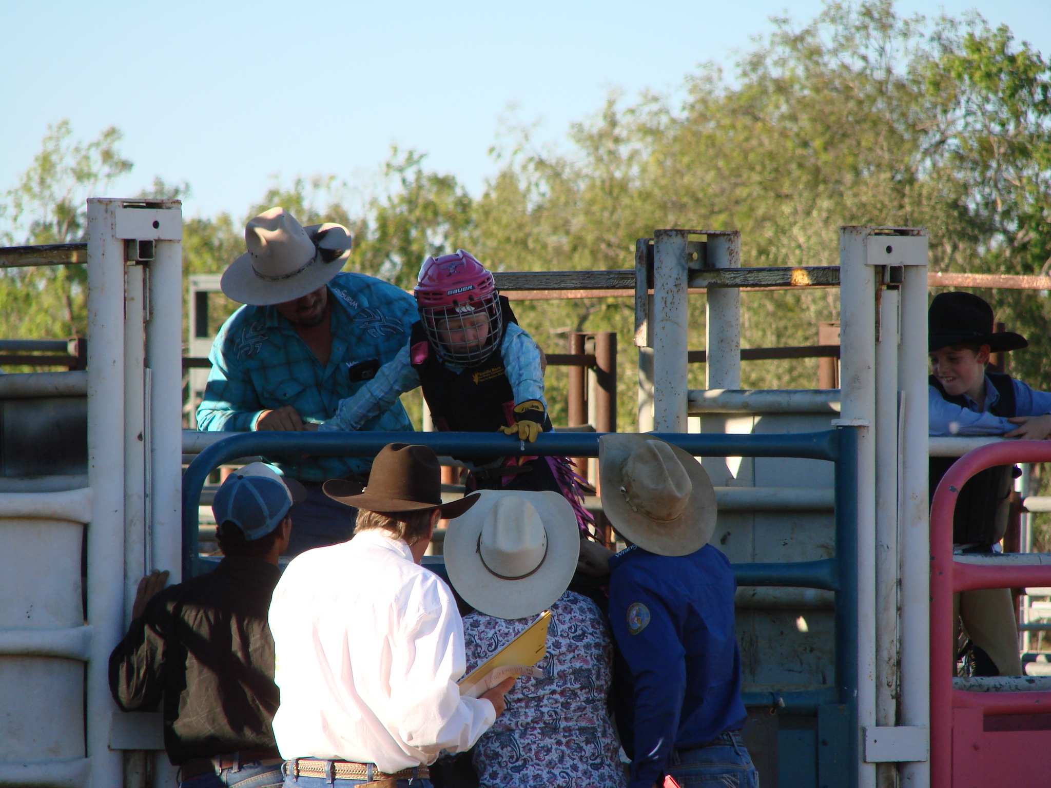 Big grins, little boots and few tears at Top End junior rodeo - ABC News