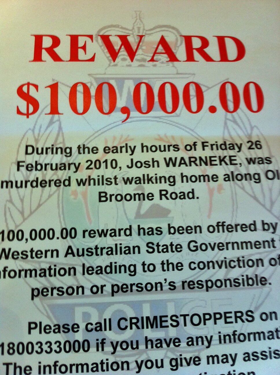 Further charges possible over Broome murder - ABC News