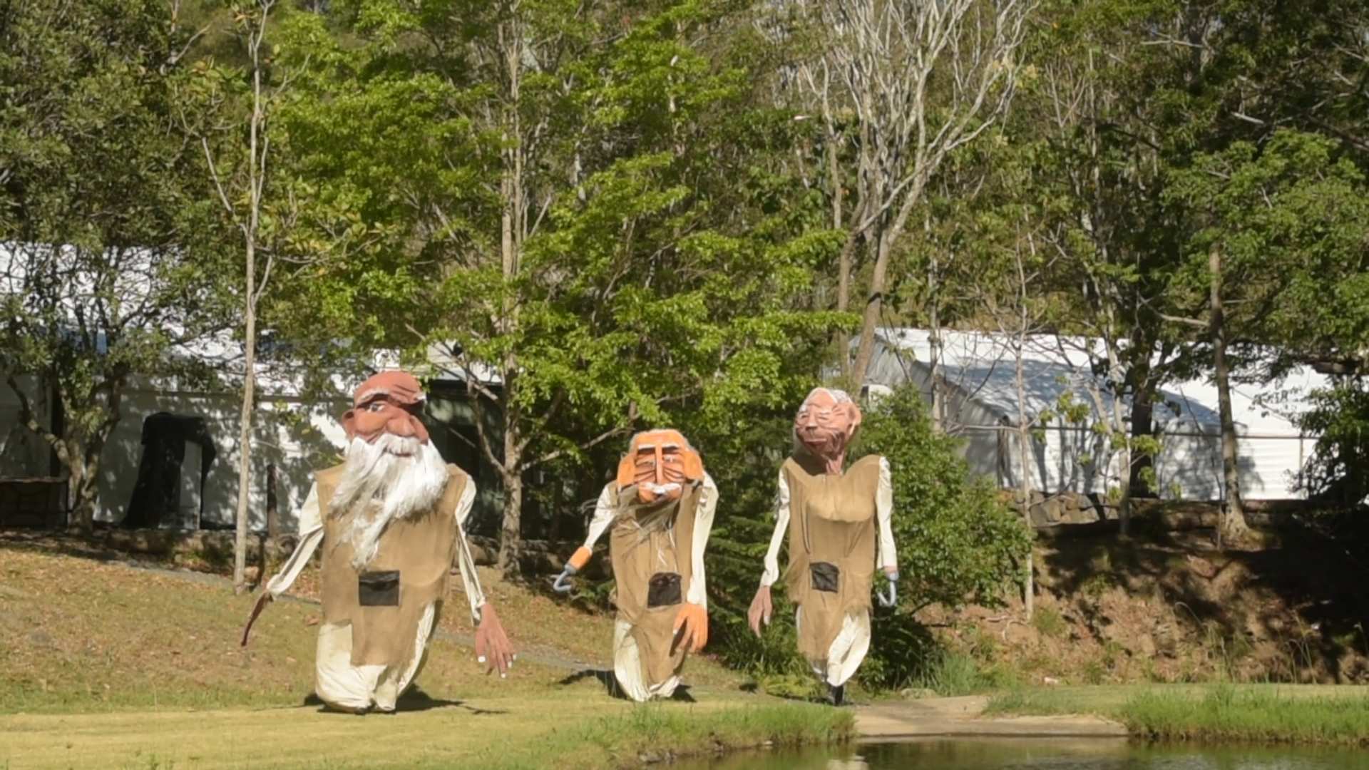 Giant elder puppets being created for this year's Woodford Folk ...