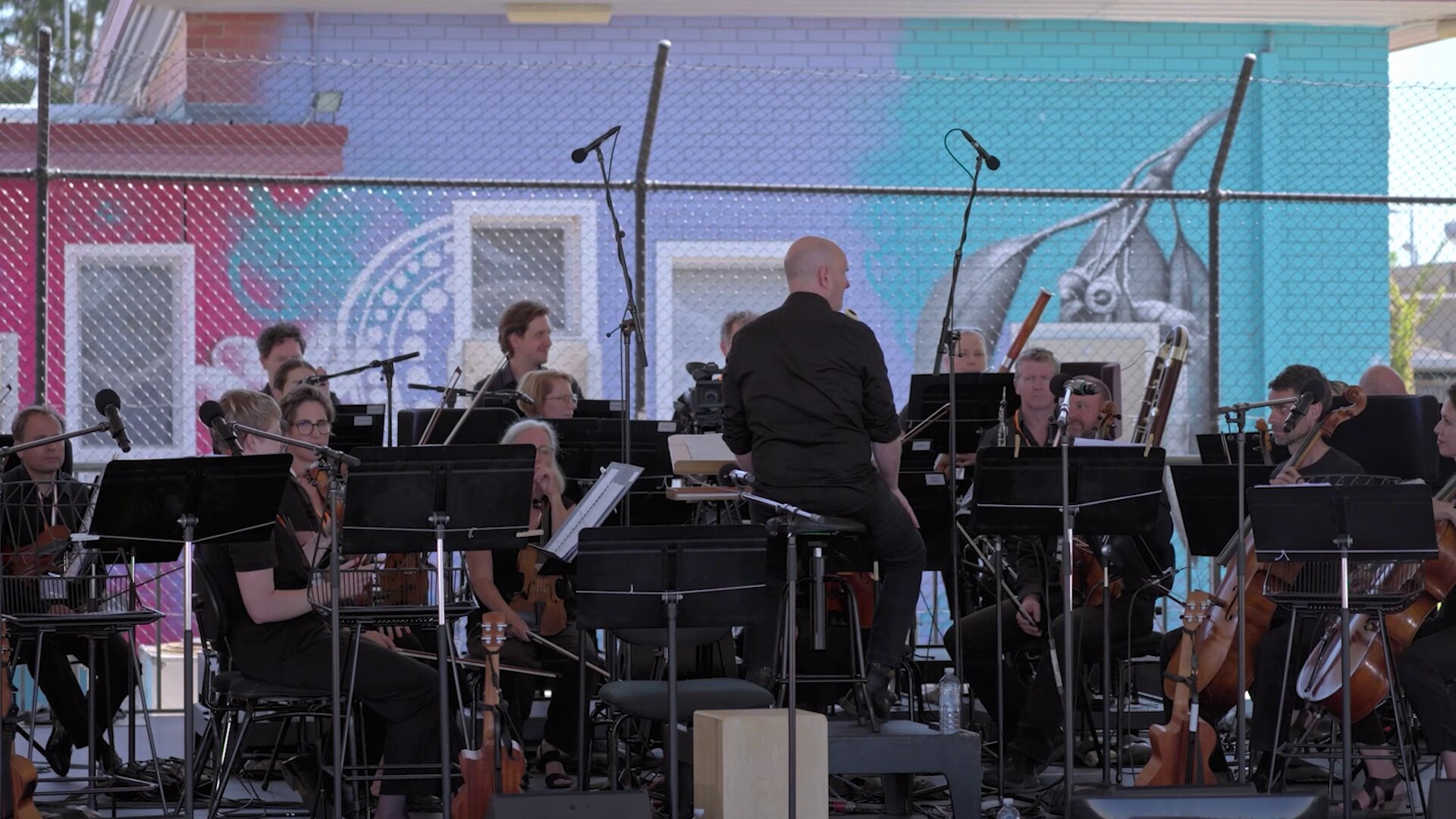 The Adelaide Symphony Orchestra contingent prepares for an historic ...