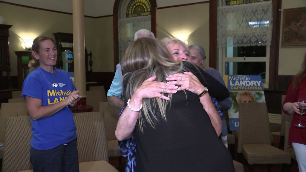 Michelle Landry says the massive swing towards her was "beyond belief ...