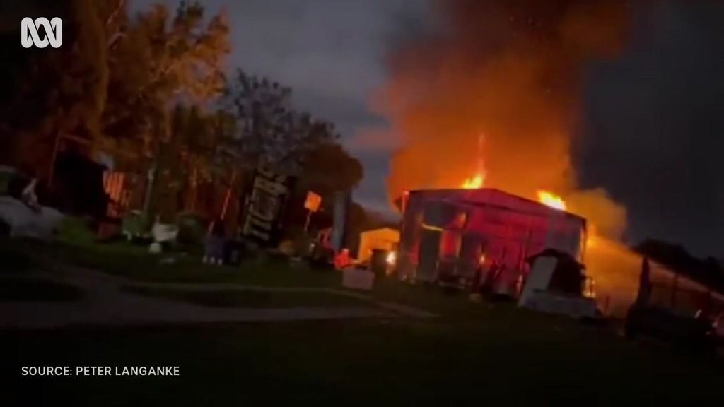 Peter Langanke's shed in Morwell caught fire due to a fault in a second ...