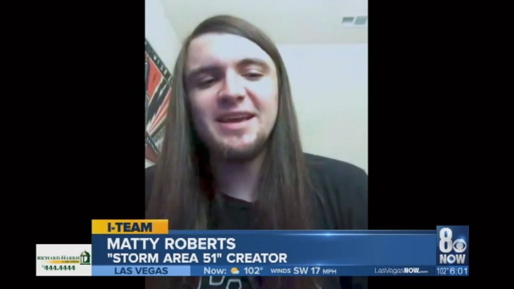 Storm Area 51 Facebook event creator Matty Roberts was worried the FBI ...