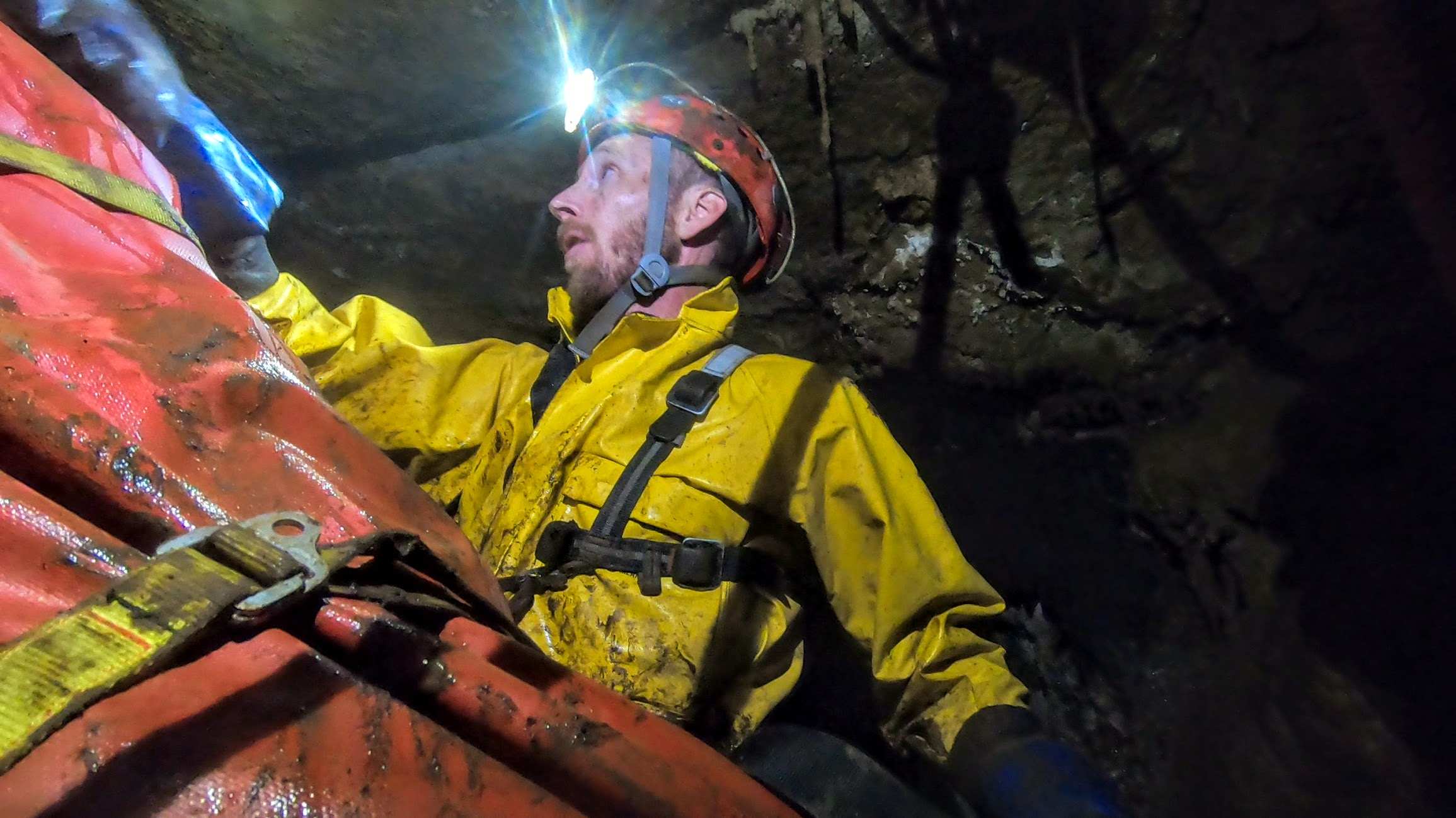 'You're on your hands and knees or on your stomach with your head ...