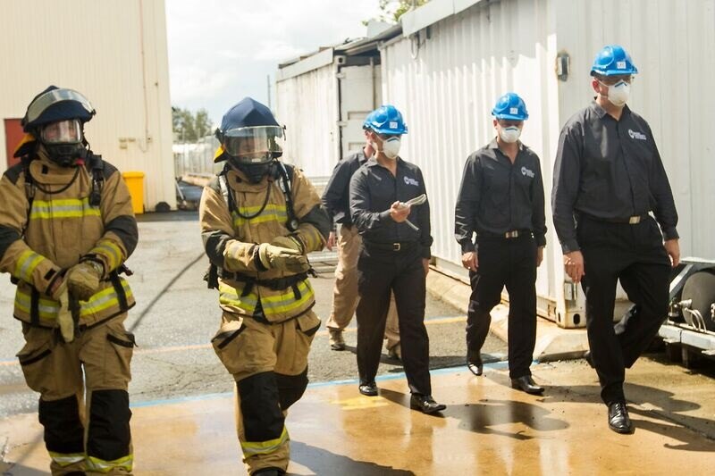 Firefighters face rapid weight loss and overheating while battling ...