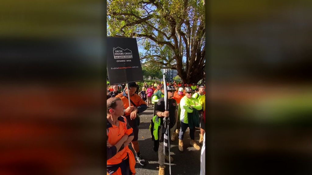 Protesters marched on the Labor conference in Brisbane - ABC News