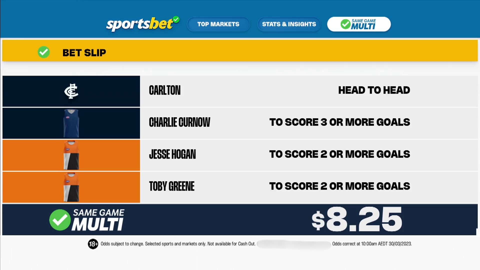 Sportsbet ads giving tips are gone from footy broadcasts — what's left ...