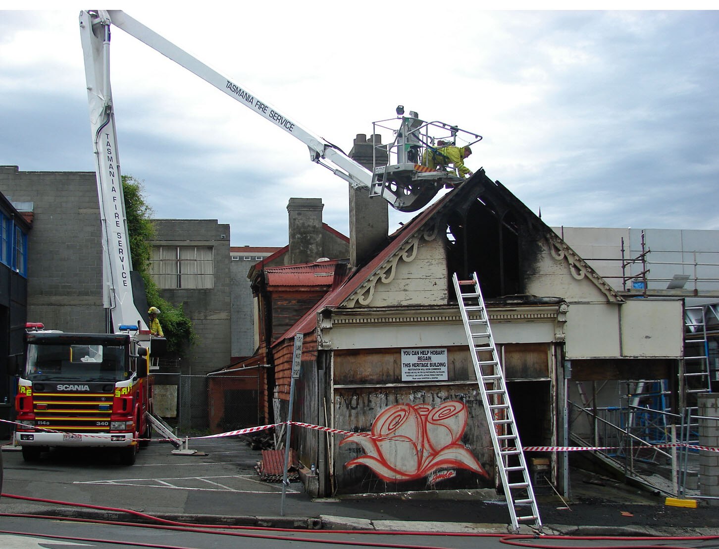 Fire guts oldest timber building - ABC News
