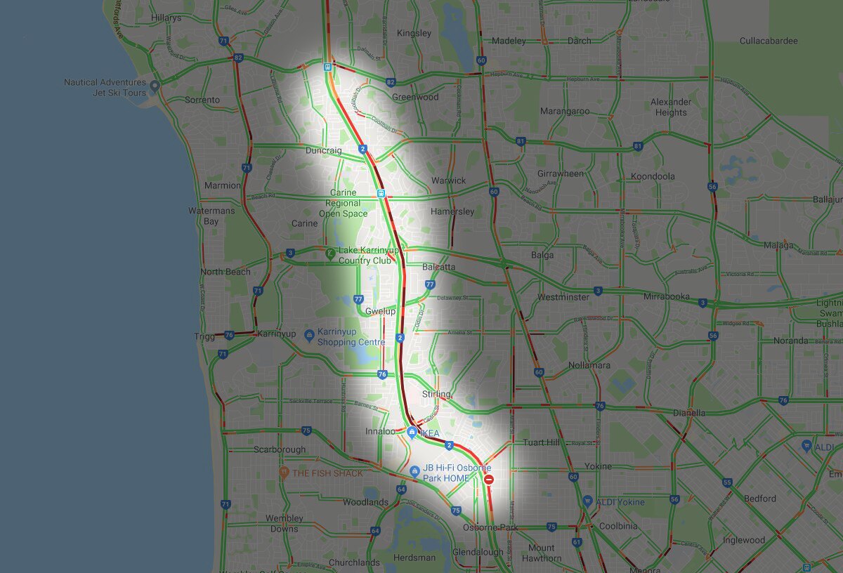 Mitchell Freeway sees massive traffic delays as pedestrian bridge ...