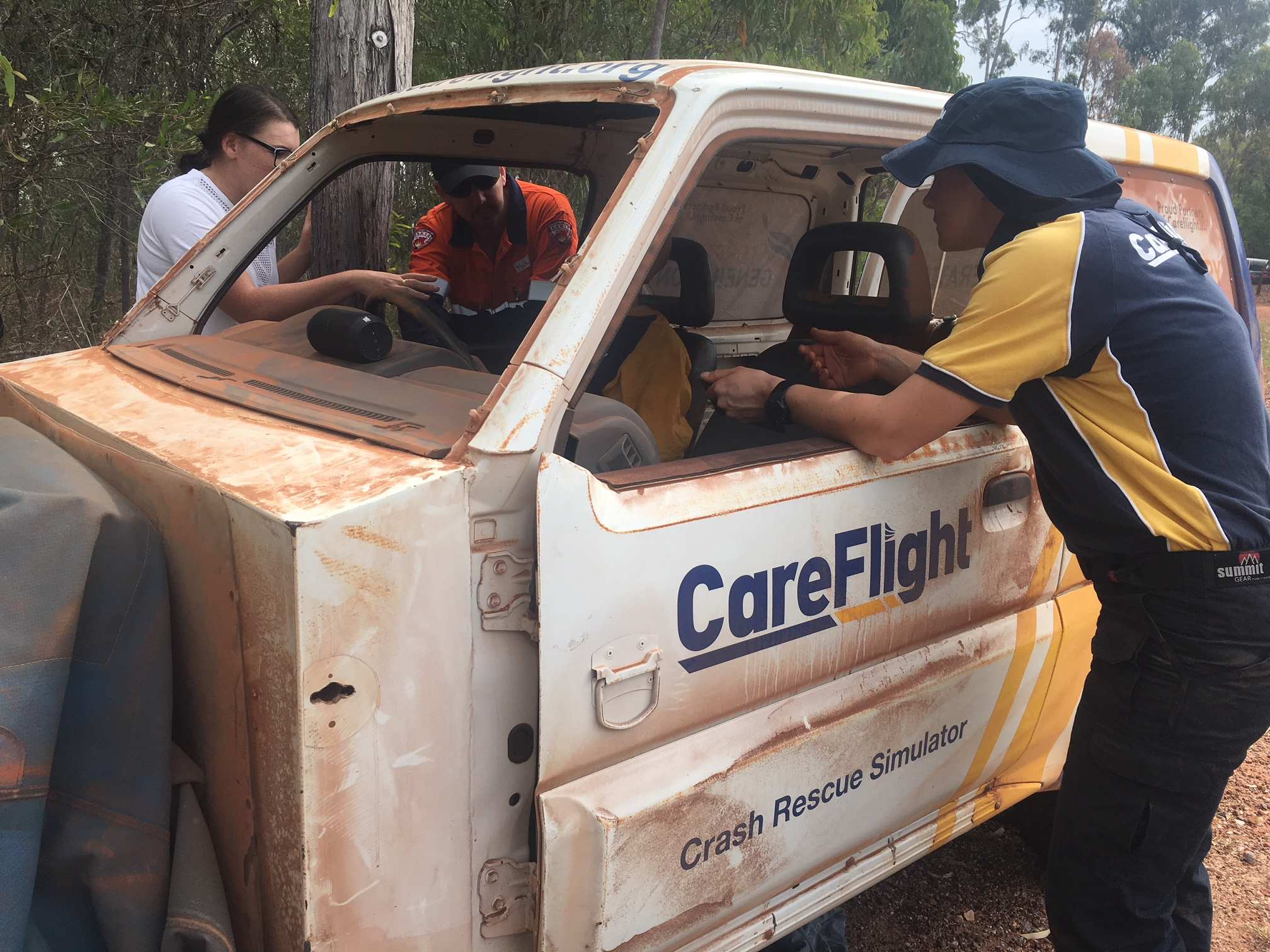 CareFlight crash simulator hauled into Arnhem Land to help train ...