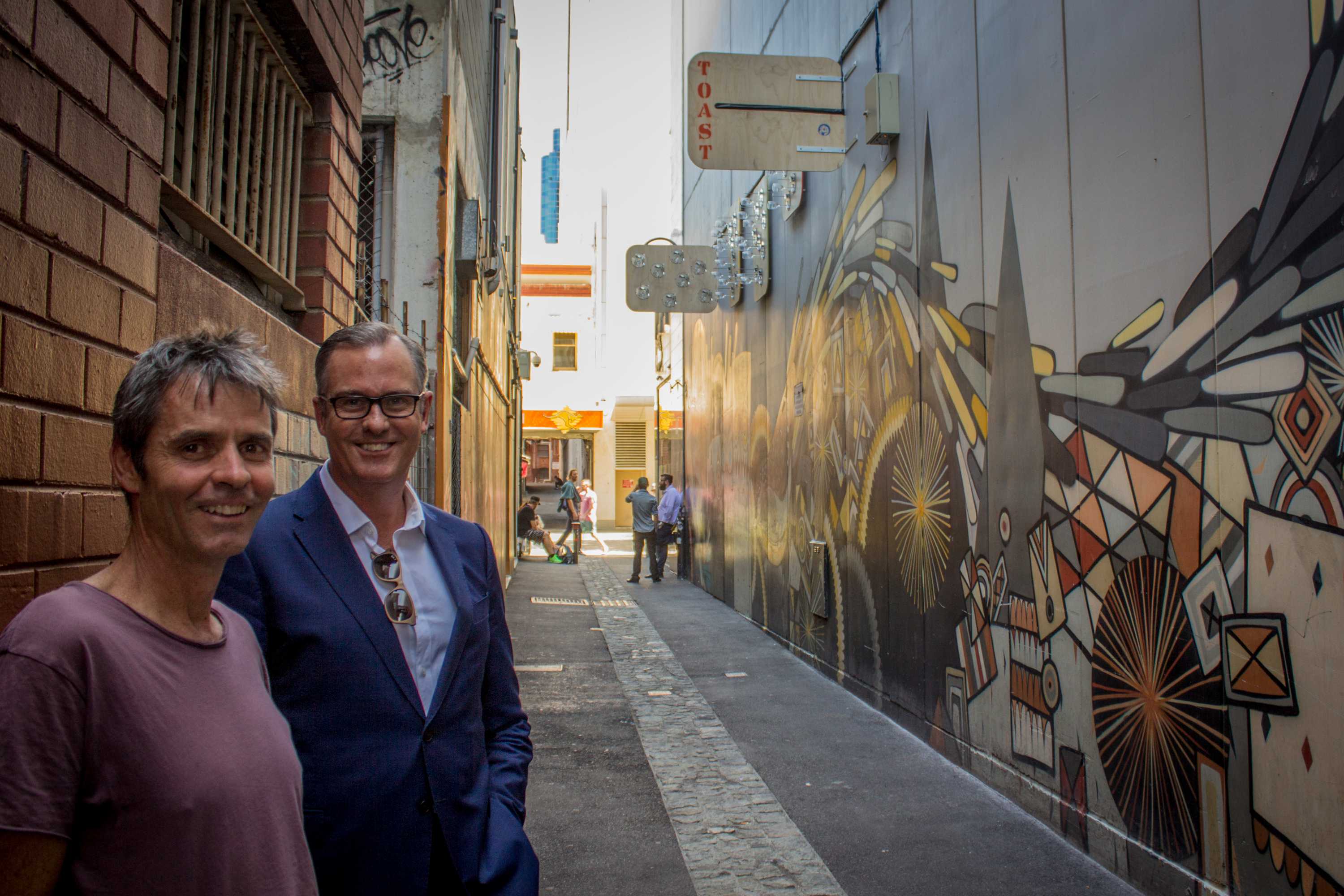 Clinking of glasses aims to Toast dark Perth laneways and welcome new ...