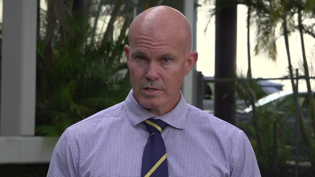 Sunshine Coast Detective Acting Inspector Scott Wiggins speaking about ...